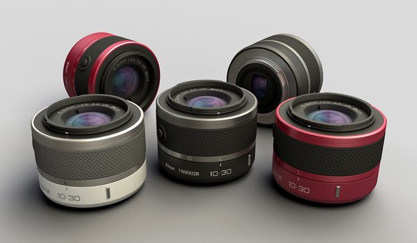 new nikon v1 lens 3d model