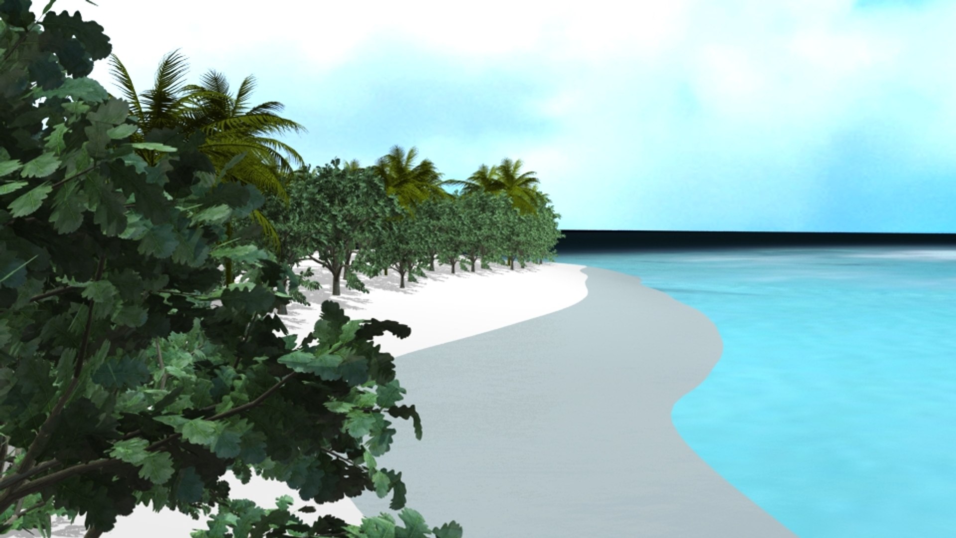 Maldives Island 3d Ma