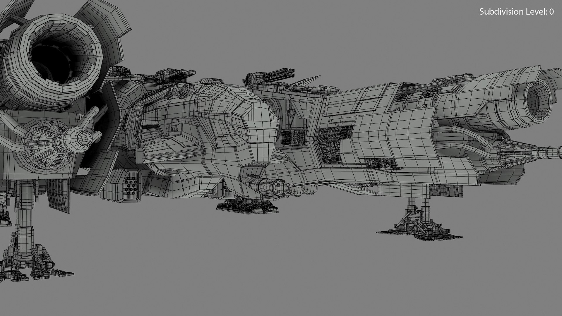 3D Dreadnaught Spaceship model - TurboSquid 1942861