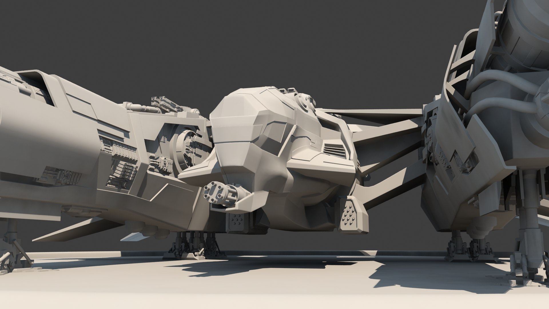 3D Dreadnaught Spaceship Model - TurboSquid 1942861