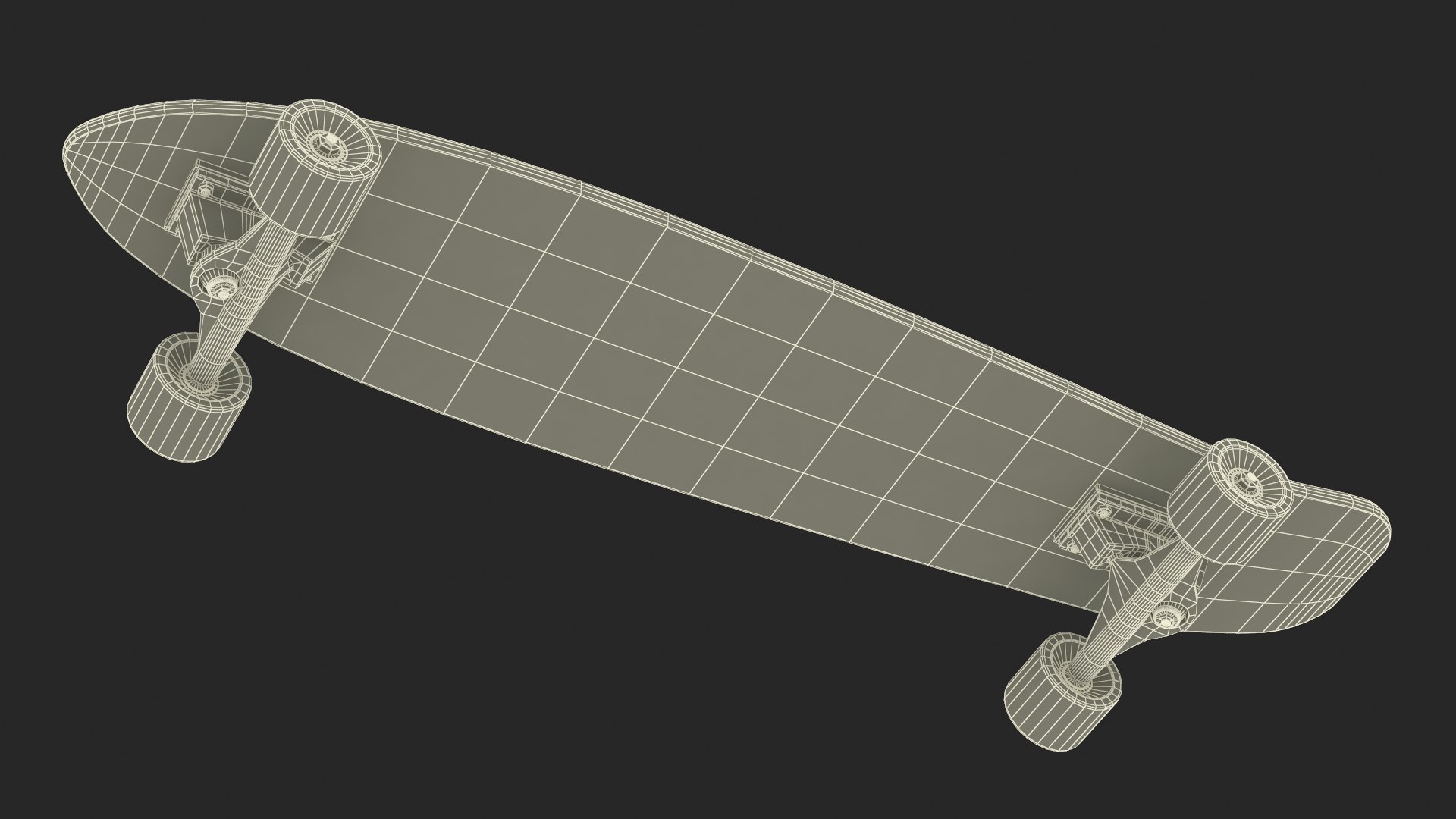 3D Cartoon Design Longboard Skateboard - TurboSquid 2408172
