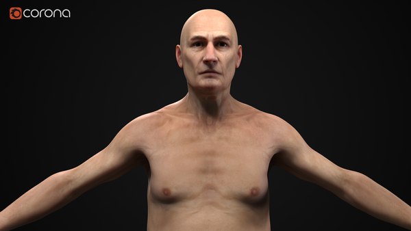 Old man model - TurboSquid 1752258