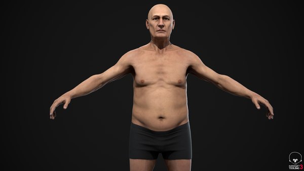 Old man model - TurboSquid 1752258