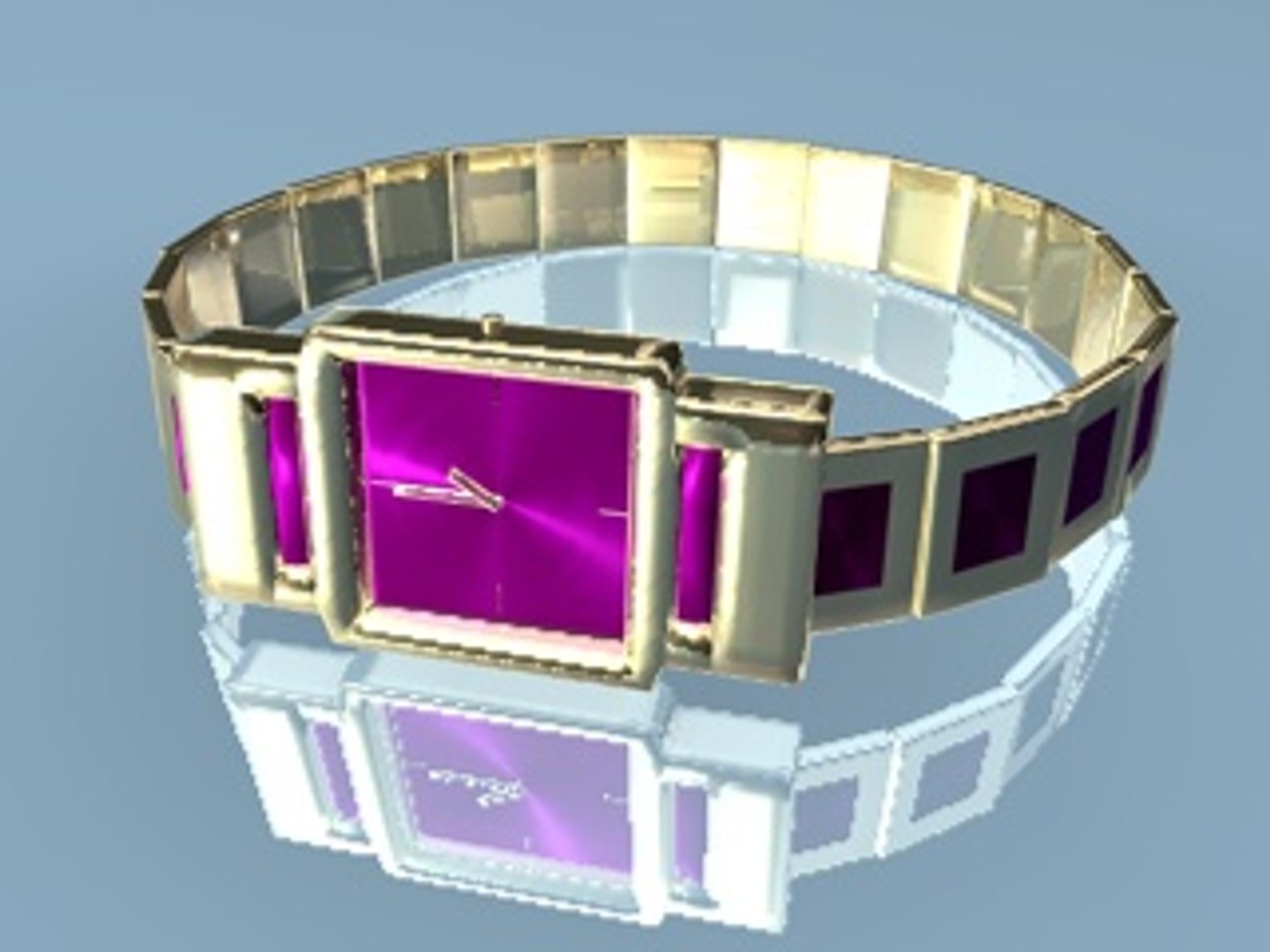 gold watch 3d 3ds