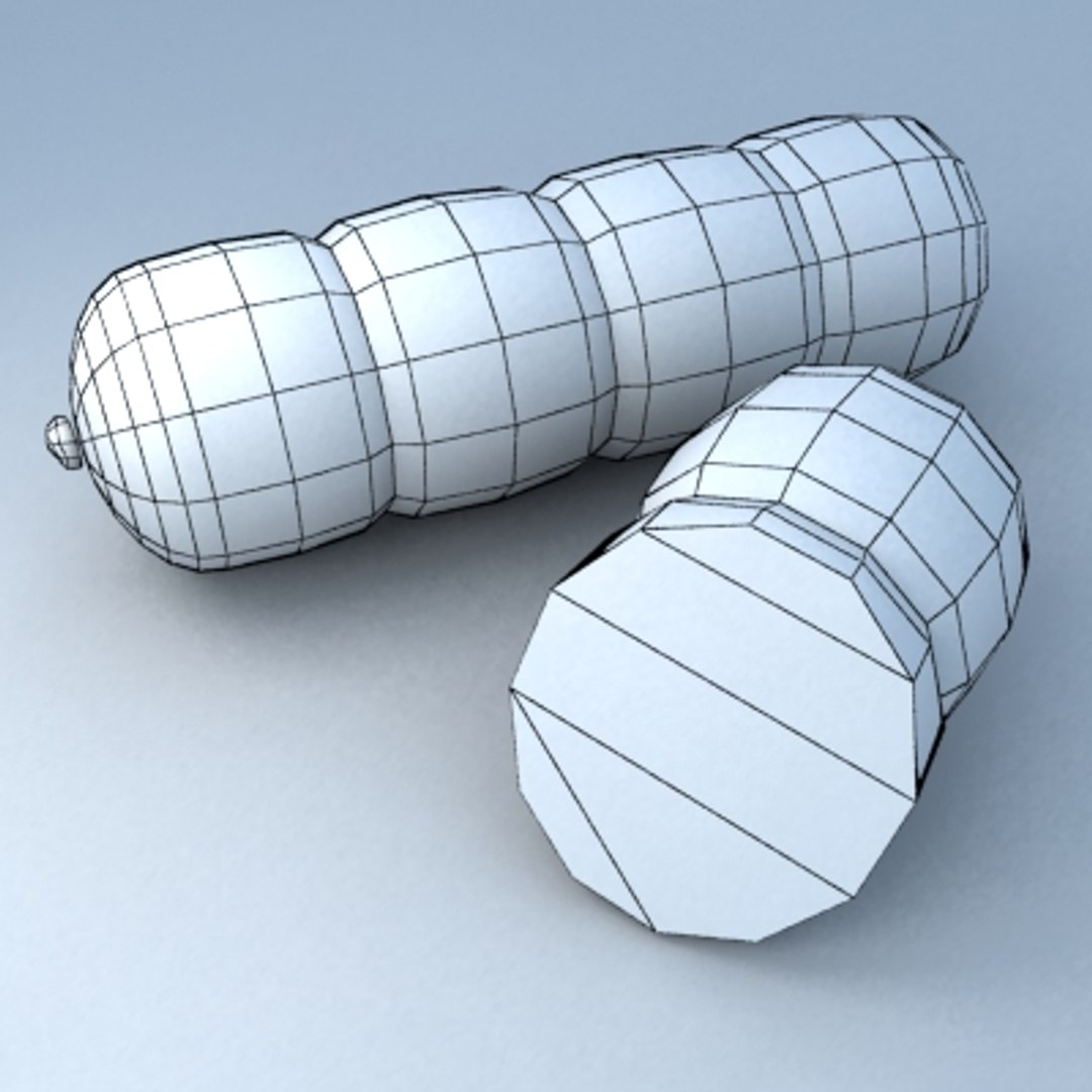 ham meat supermarket large 3d model