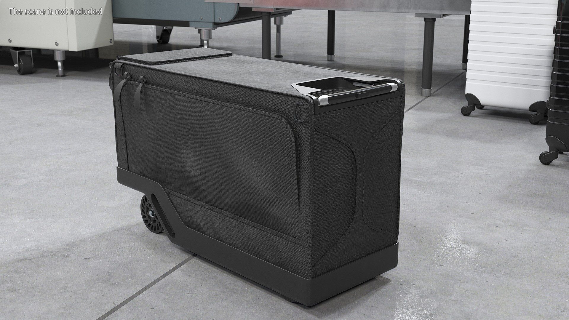 3D Motorized Rideable Carry On Luggage Rigged For Maya Model ...
