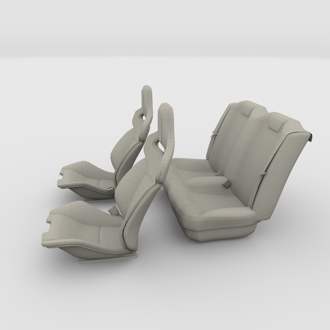 Tesla Roadster Seats 3D Model - TurboSquid 1335379