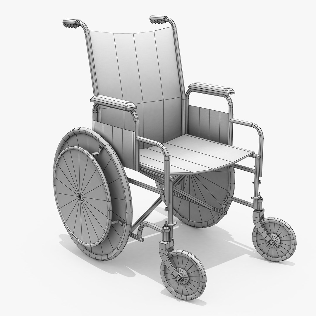 Classic Wheelchair 3D Model - TurboSquid 1584979