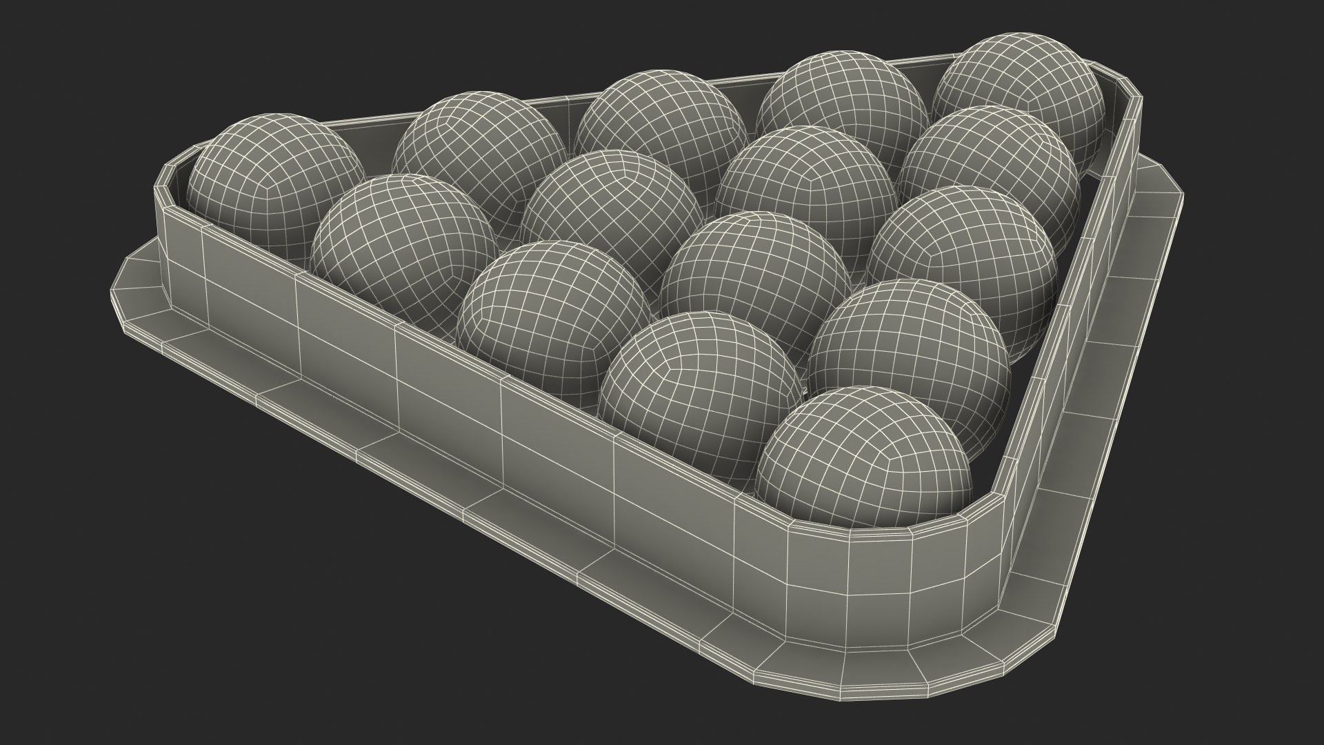 Billiard Balls Set In Triangle Rack 3D Model - TurboSquid 2250517