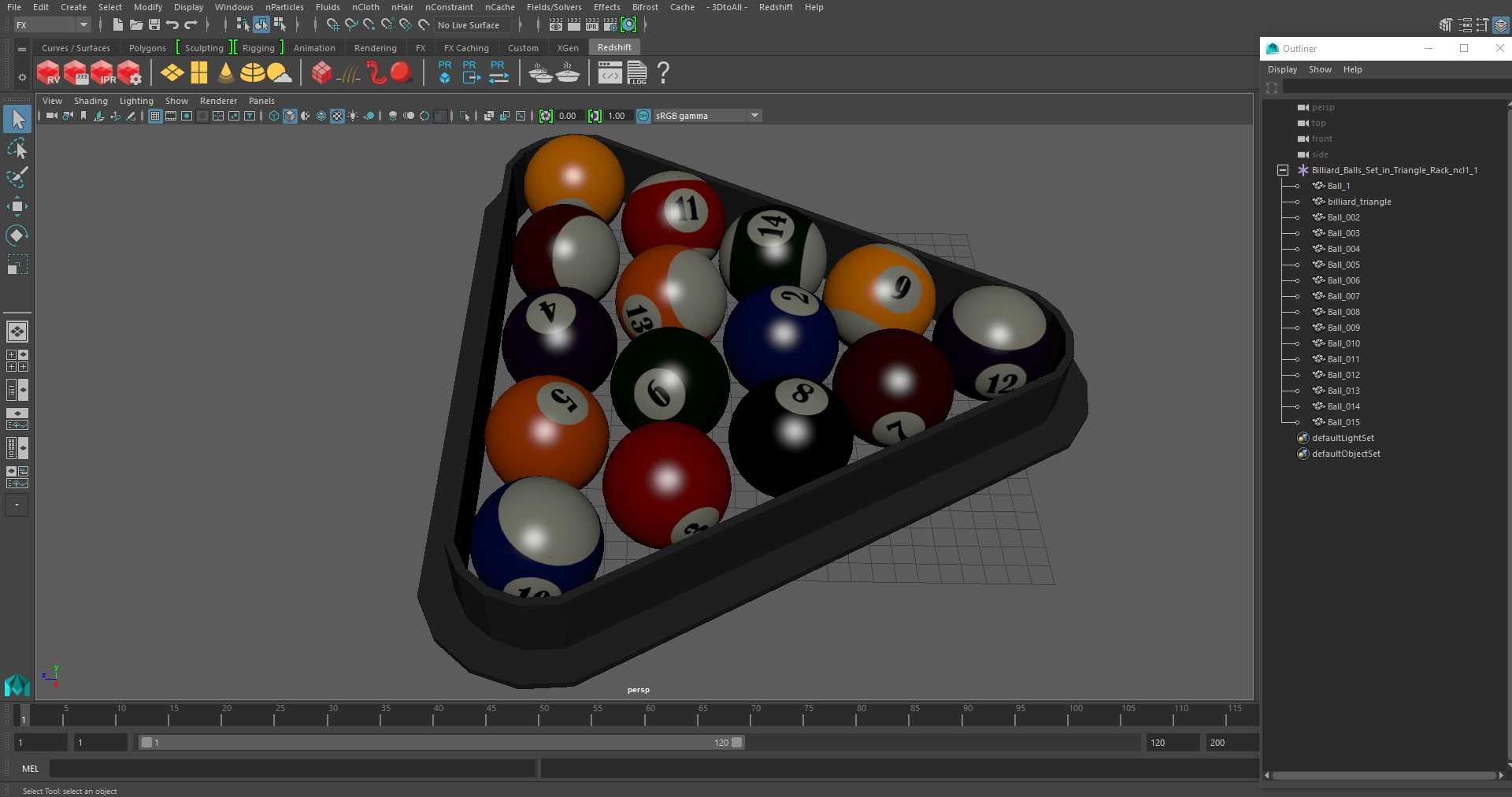 Billiard Balls Set In Triangle Rack 3D Model - TurboSquid 2250517