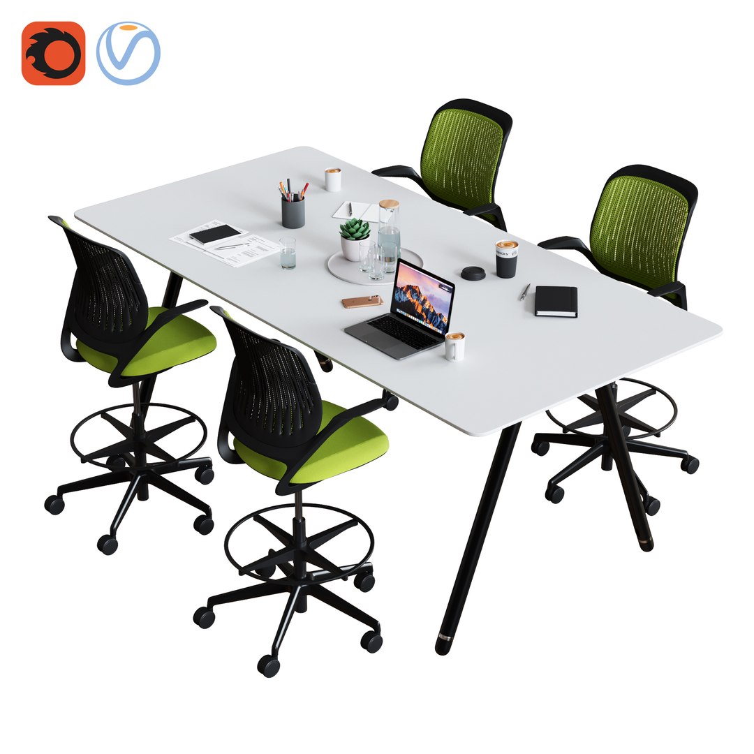 Steelcase Potrero415 - Conference 3D Model - TurboSquid 1636353