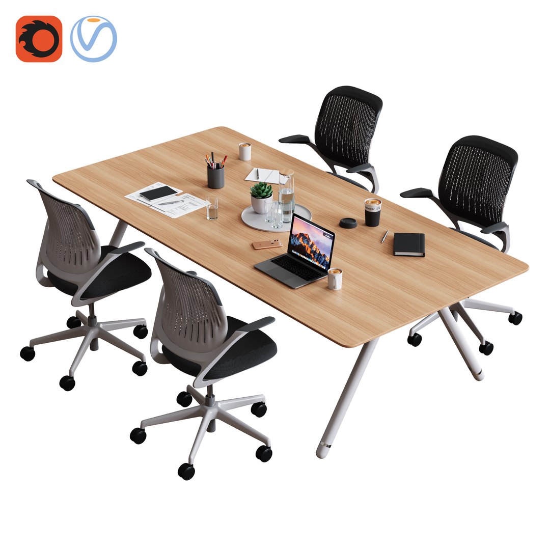 Steelcase Potrero415 - Conference 3D Model - TurboSquid 1636353