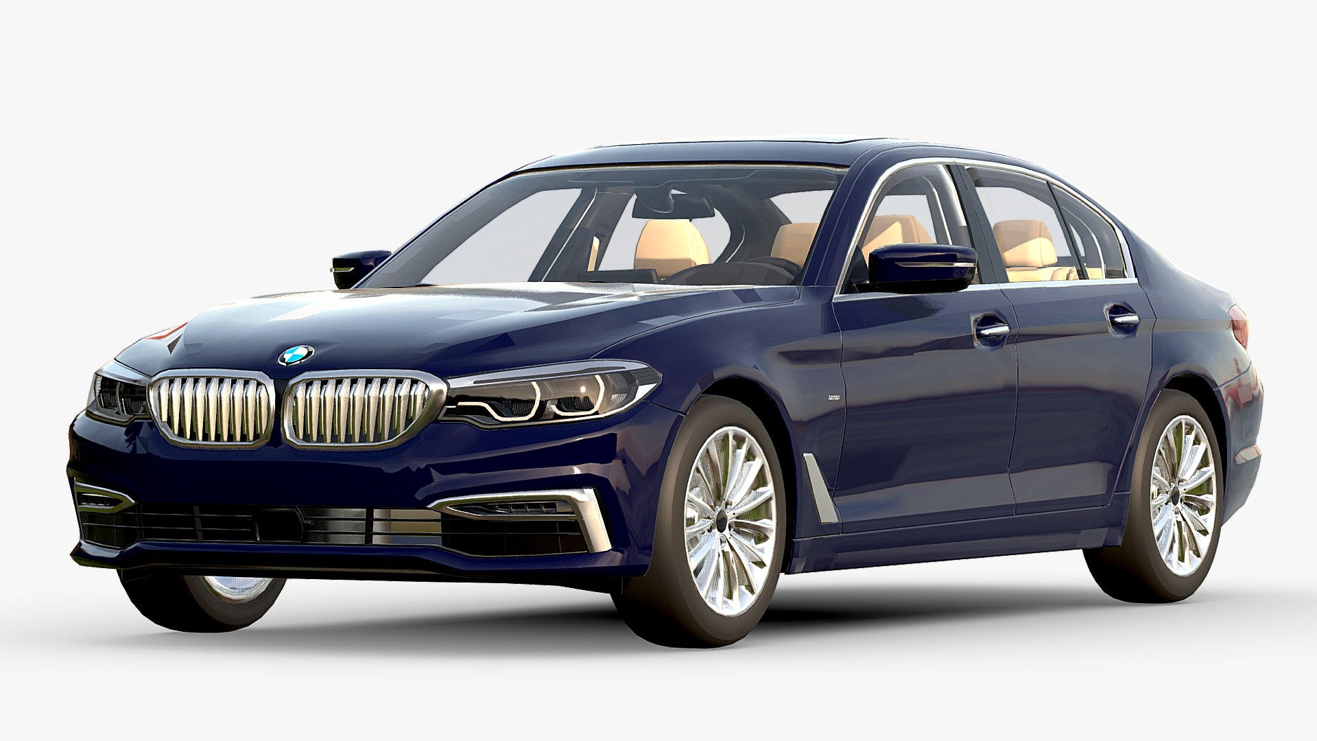 BMW 520i 豪华系列3D模型 - TurboSquid 2281453