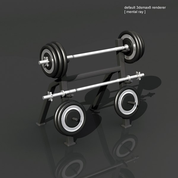 3d model of weight set