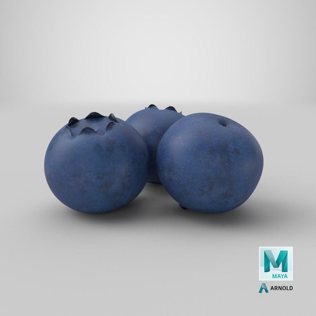 Cartoon Blueberry 3D Model - TurboSquid 2095788