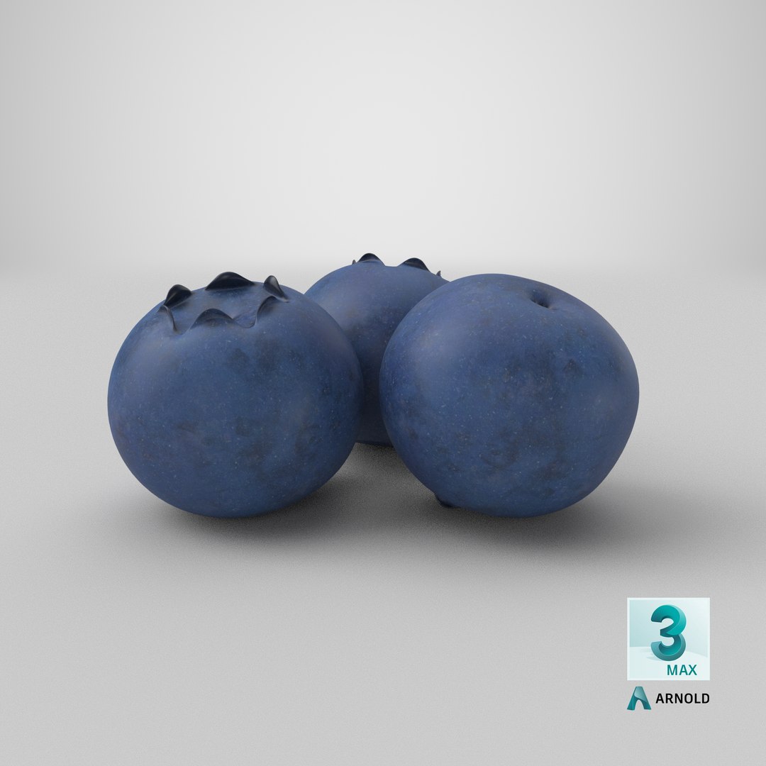 Cartoon Blueberry 3D model - TurboSquid 2095788