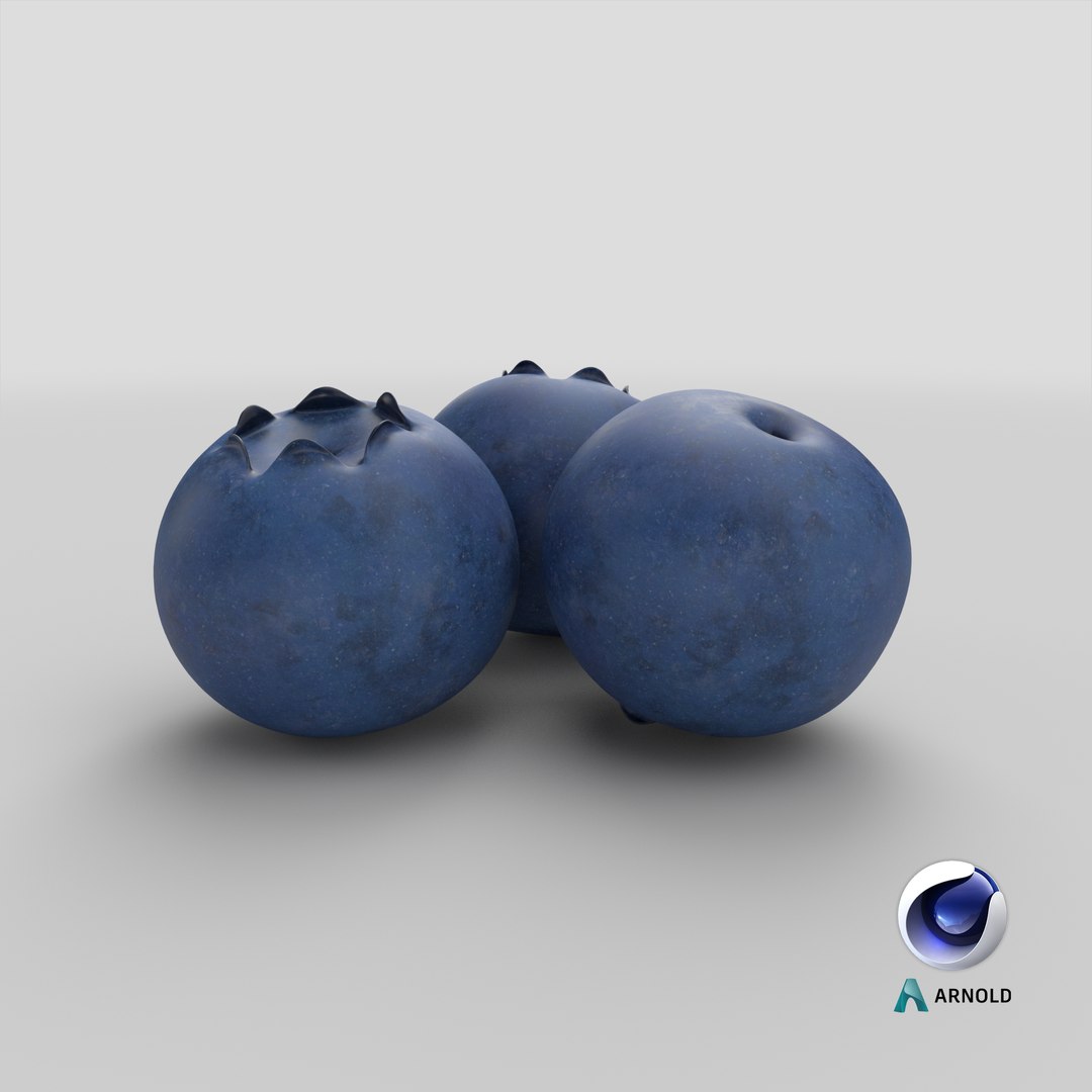 Cartoon Blueberry 3D model - TurboSquid 2095788