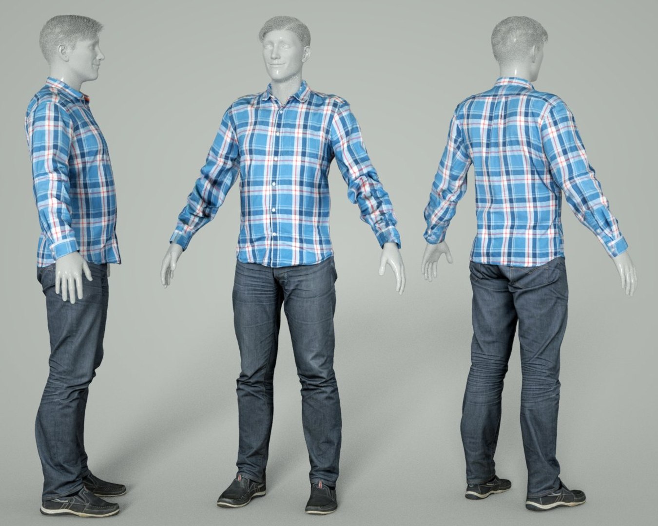 Male Clothing Outfit 3D Model - TurboSquid 1329845