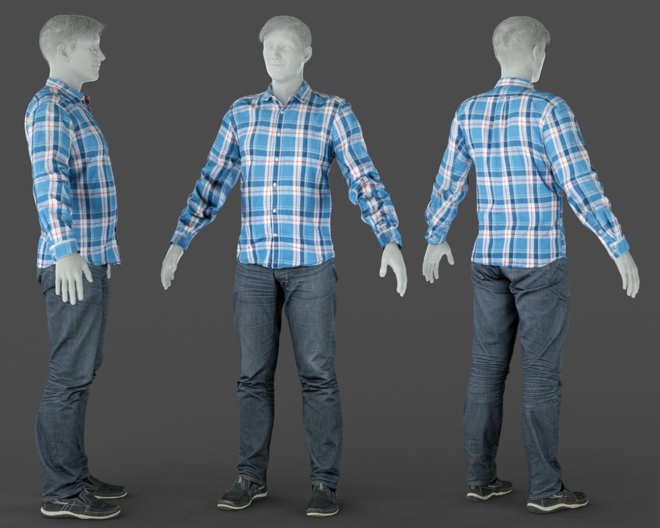 Male Clothing Outfit 3D Model - TurboSquid 1329845