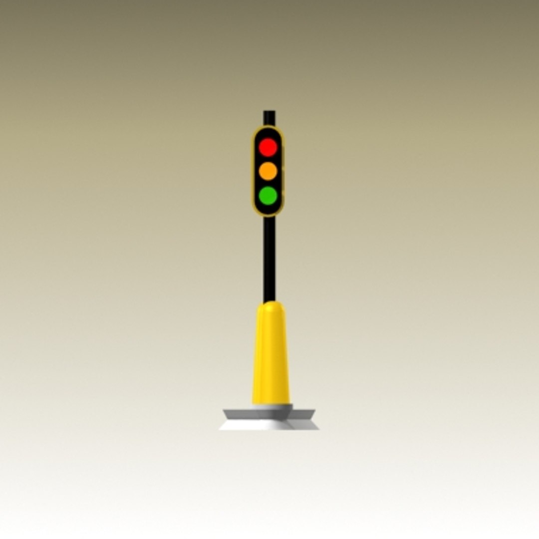 3d model traffic lights