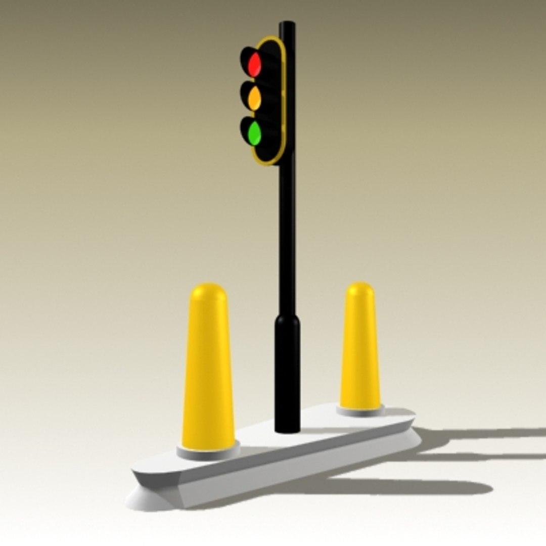 3d model traffic lights