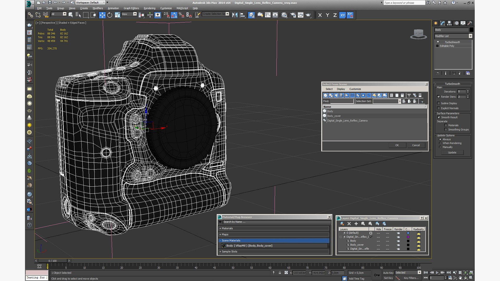 Digital Single Lens Reflex 3D Model - TurboSquid 1586962