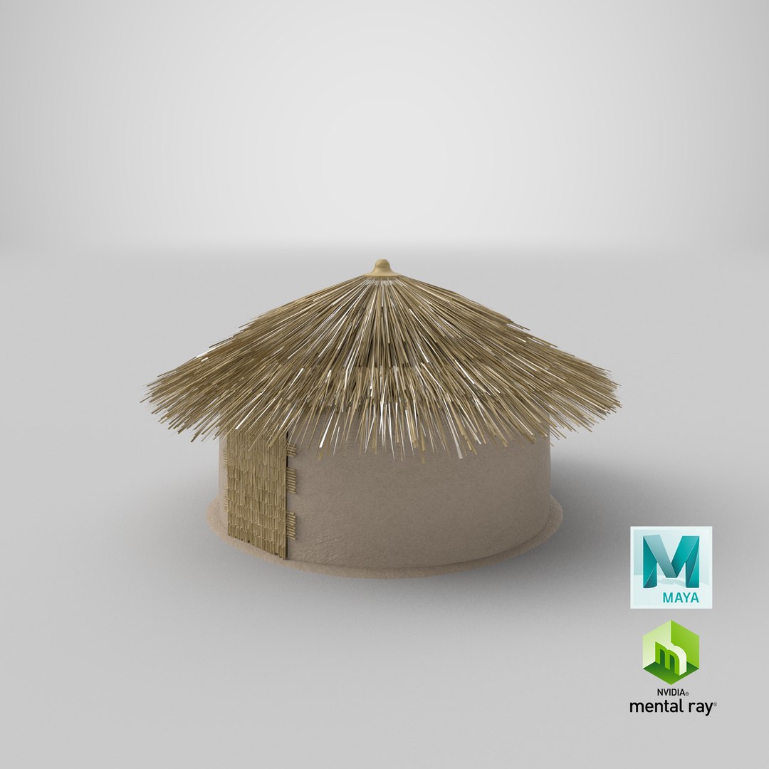 3D Model African Thatched Hut - TurboSquid 1781395
