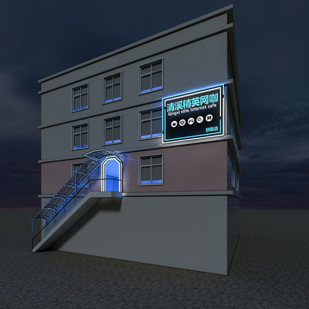 Modern Internet Cafe Head Model 3D model - TurboSquid 2057722