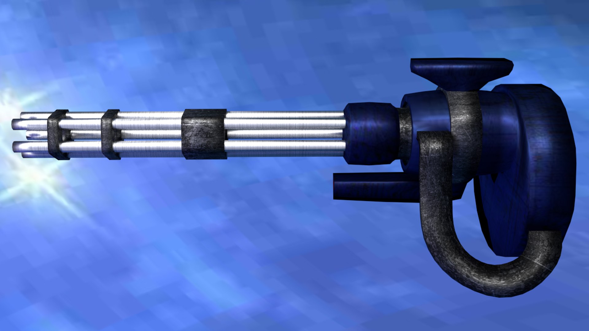 3d Model Space Minigun