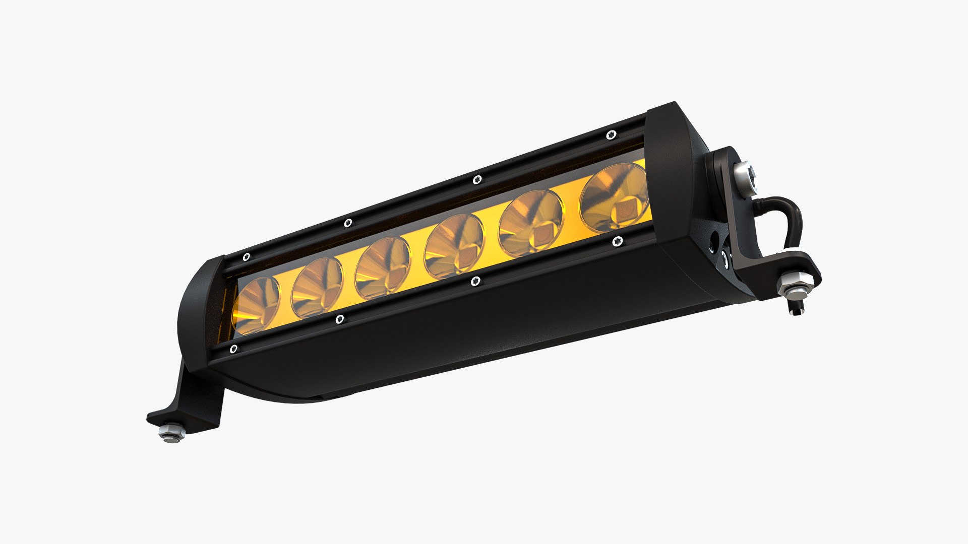 3D Medium Amber LED Light Bar V2 - TurboSquid 2147226