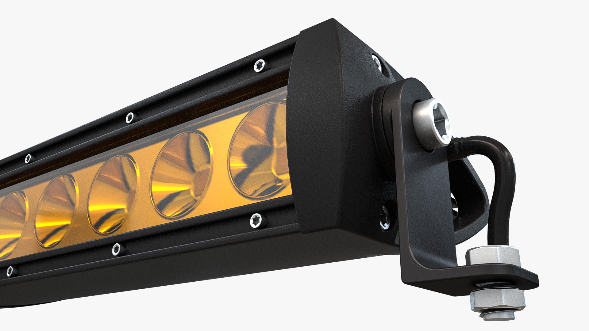 3D Medium Amber LED Light Bar V2 - TurboSquid 2147226