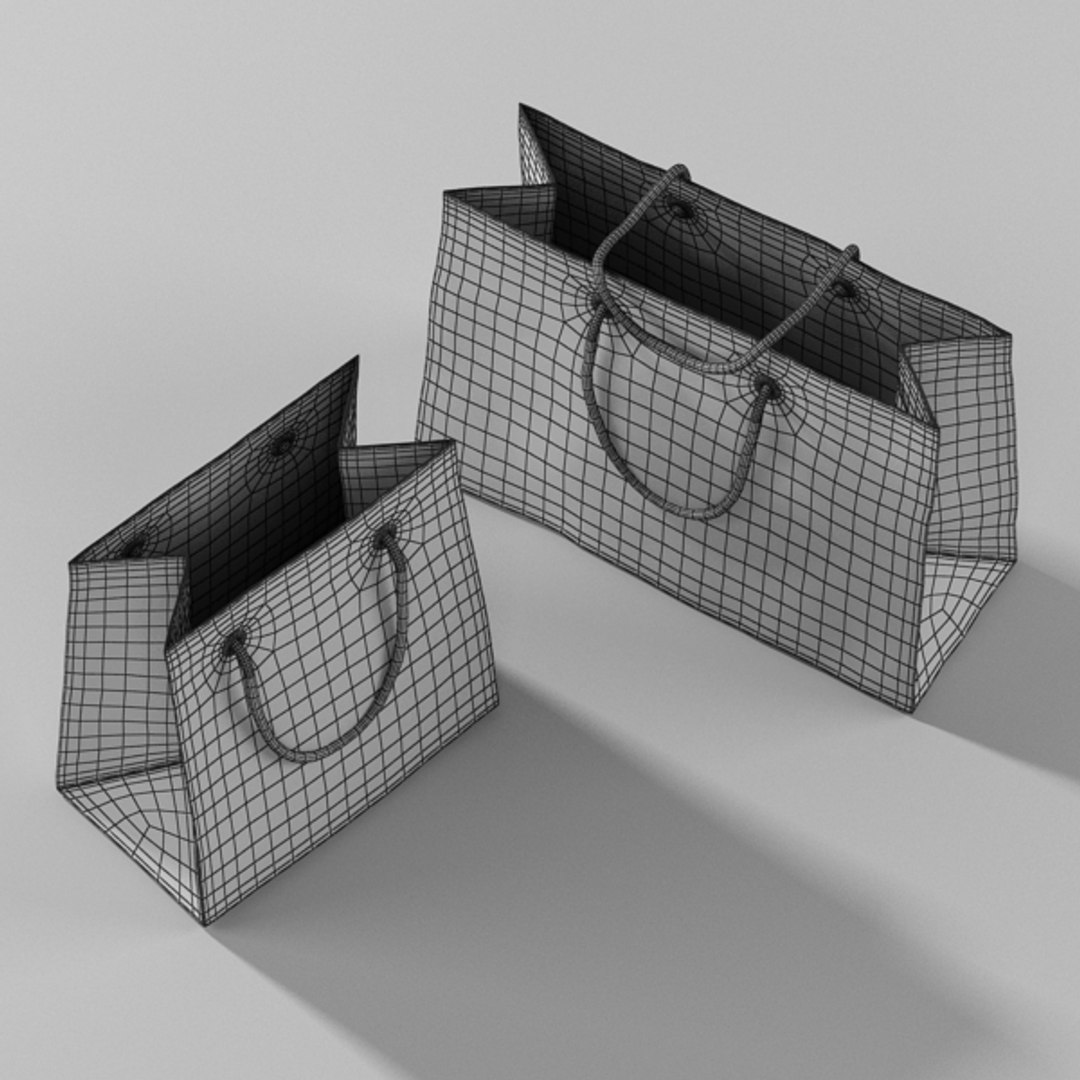 3ds Realistic Shopping Bag