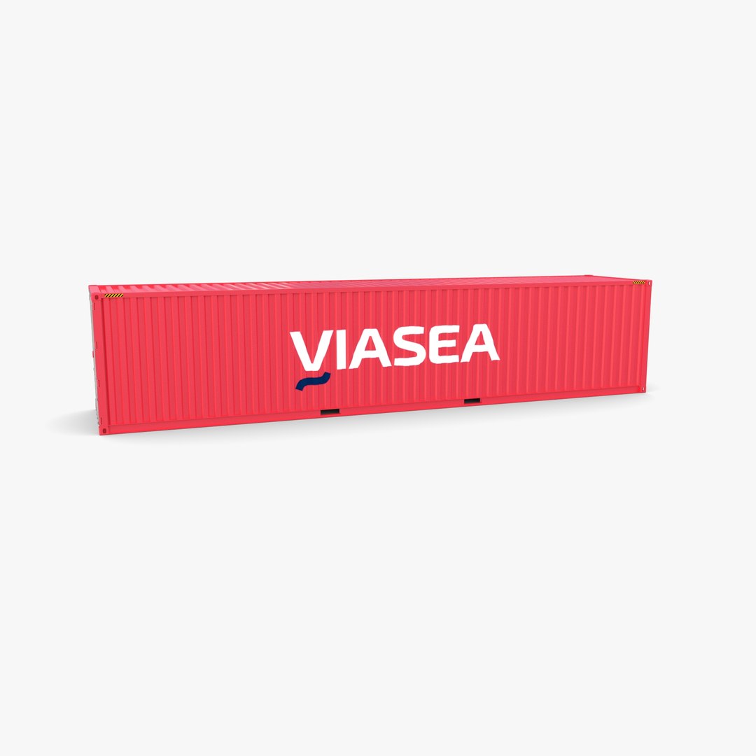 40ft Shipping Container Viasea Model - TurboSquid 1838094