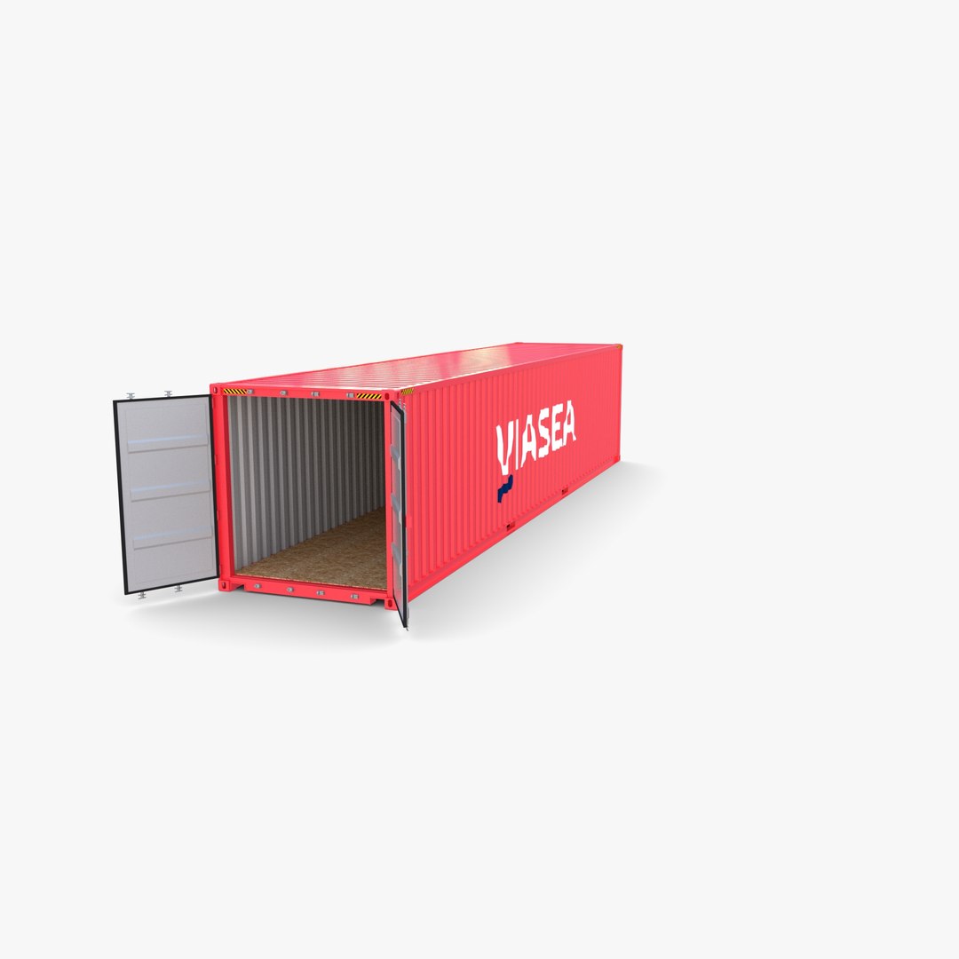 40ft Shipping Container Viasea Model - TurboSquid 1838094
