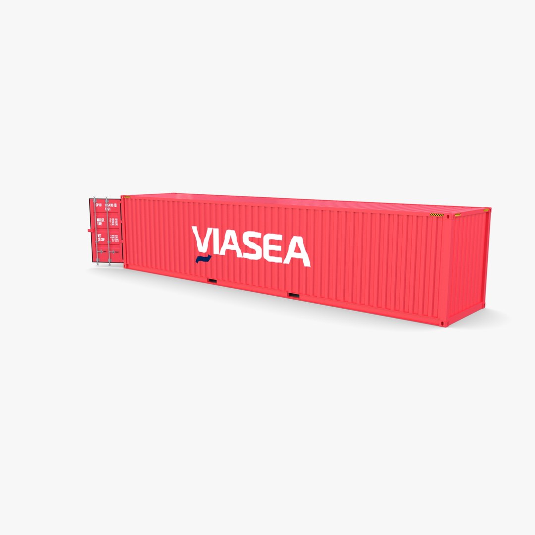 40ft Shipping Container Viasea Model - TurboSquid 1838094