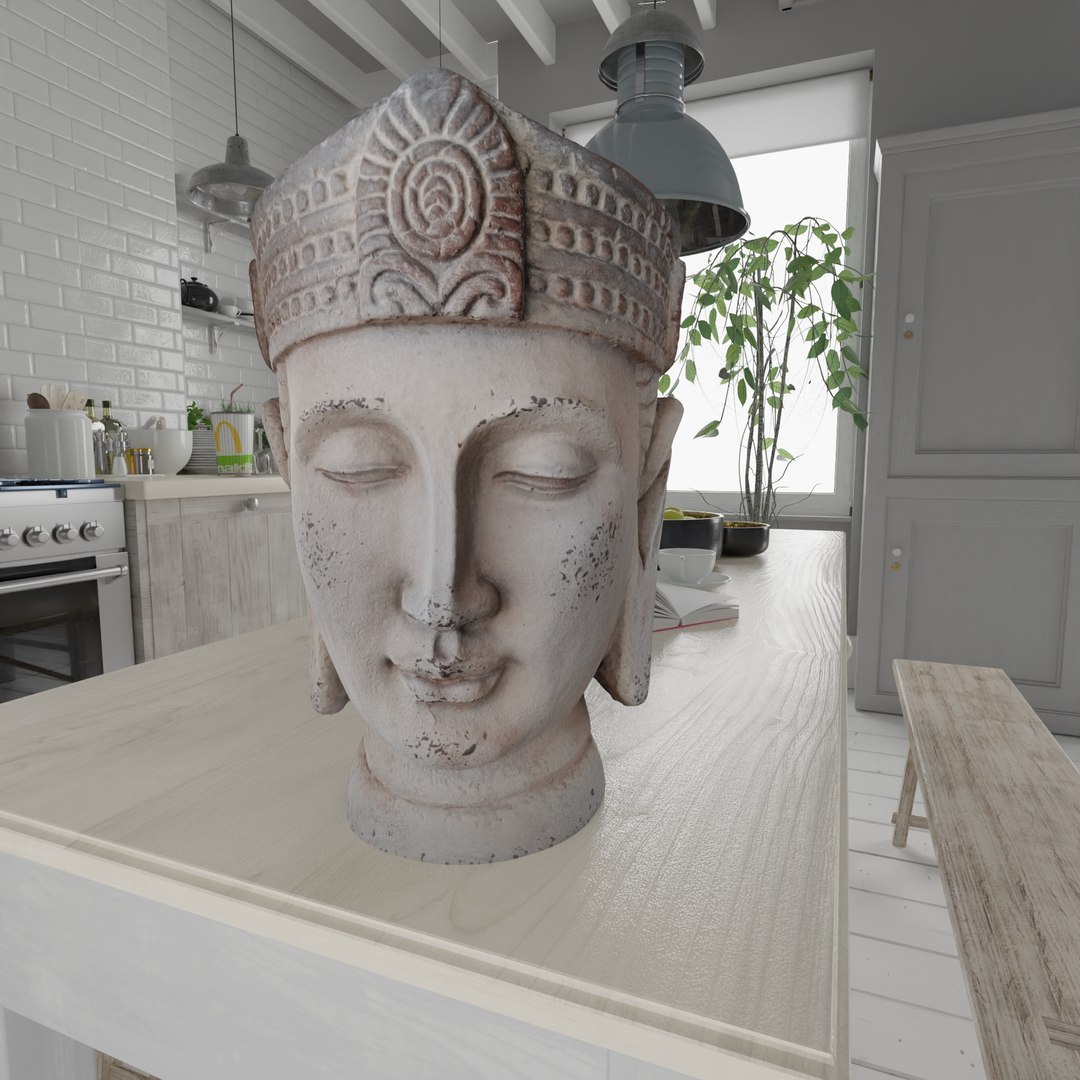 3D Buddha Pack Photorealistic PBR Low-poly 3D Model - 4 Buddhas ...
