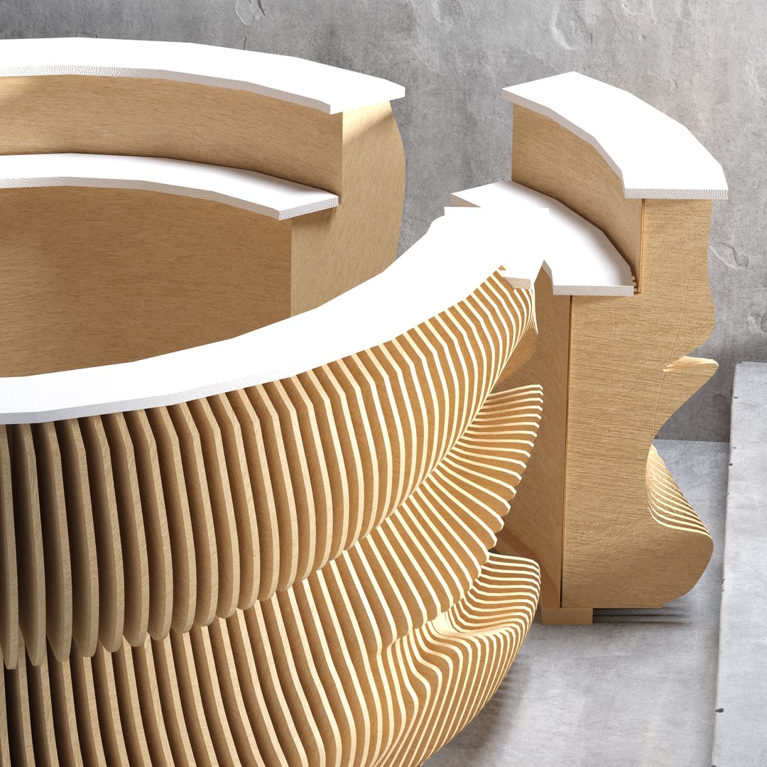 Parametric Lobby Counter 3D Model - TurboSquid 2293116