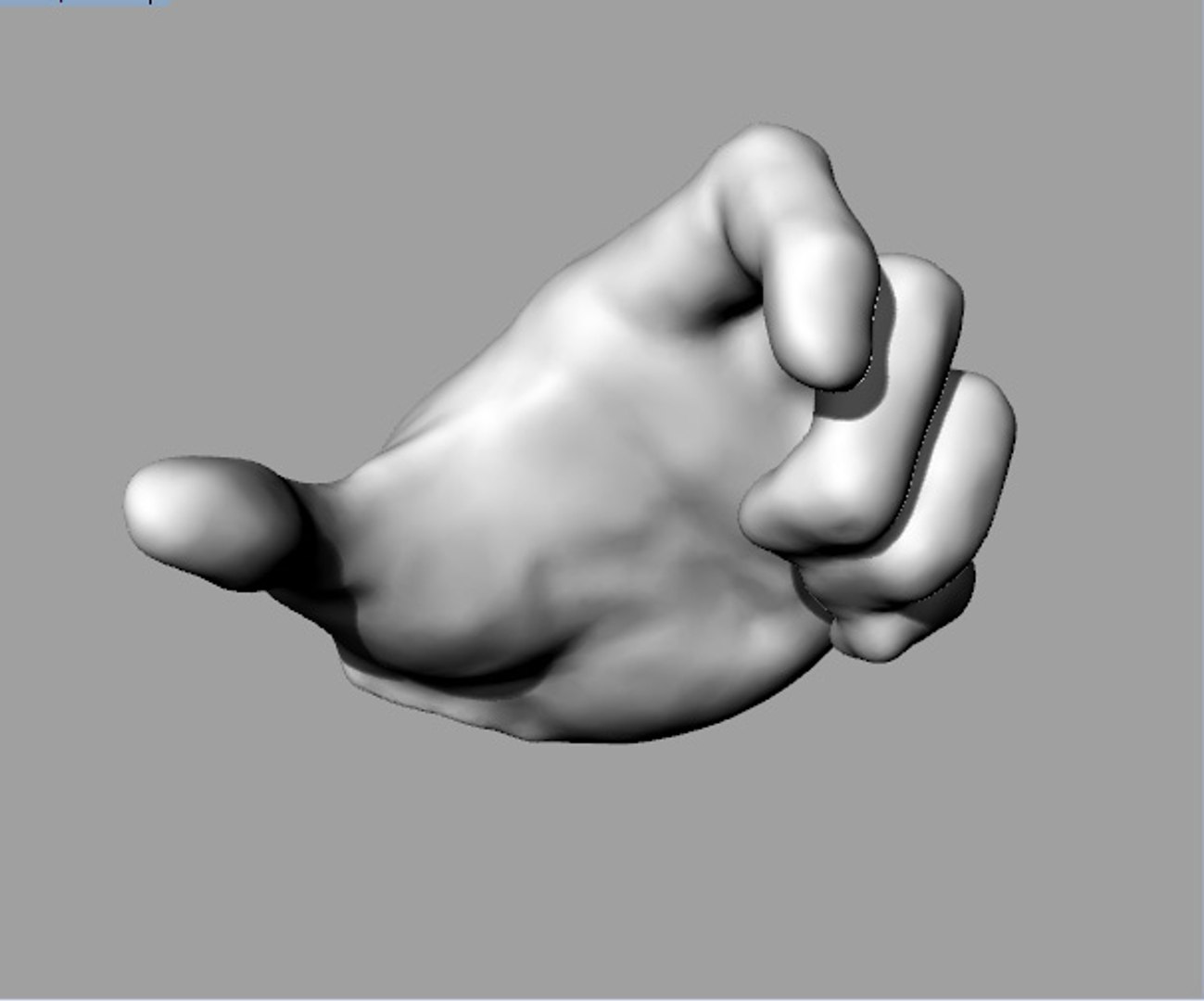 3D Hand Curled - TurboSquid 1229224