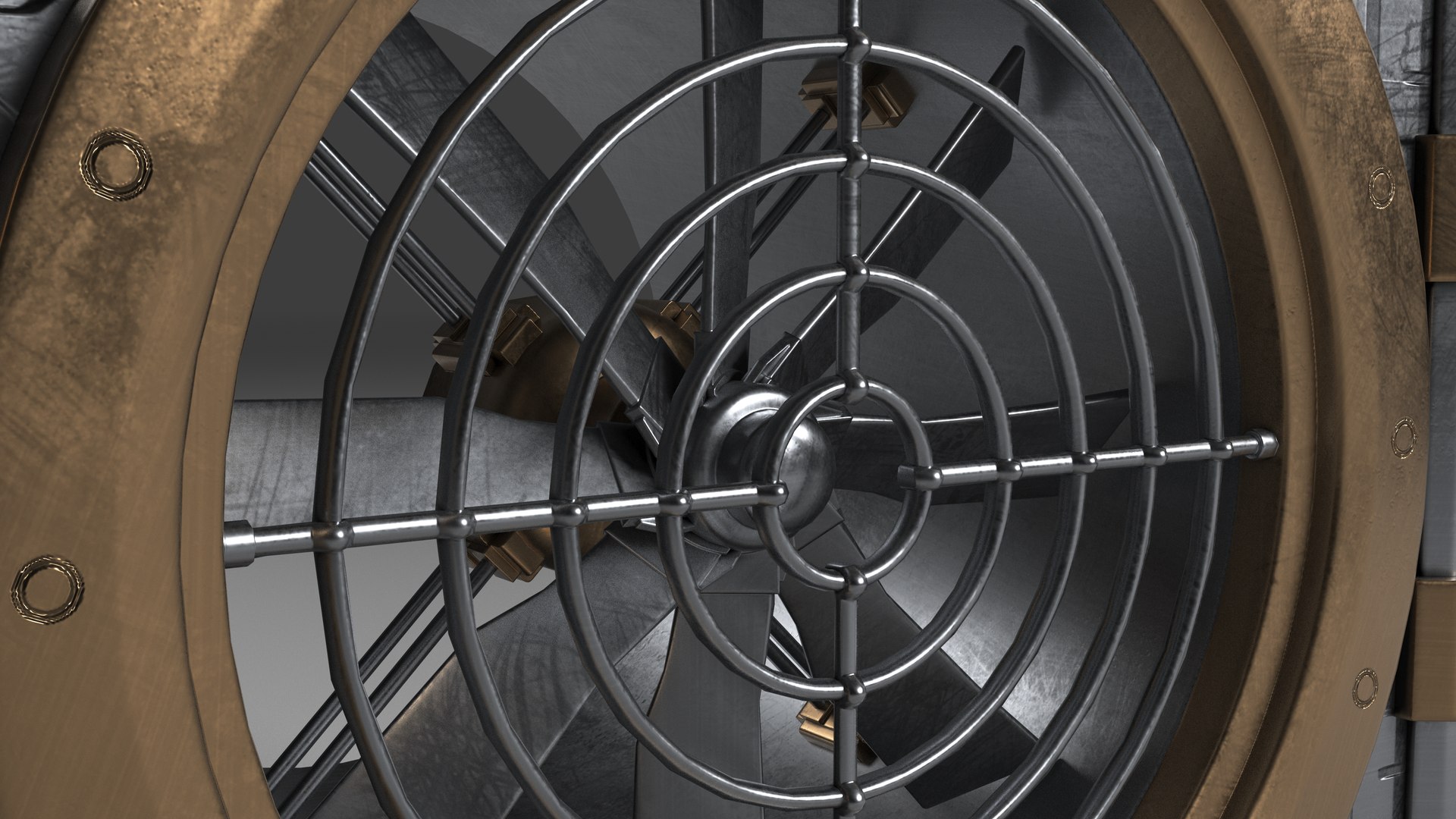 3D Sci-Fi Air Vent - TurboSquid 2299384