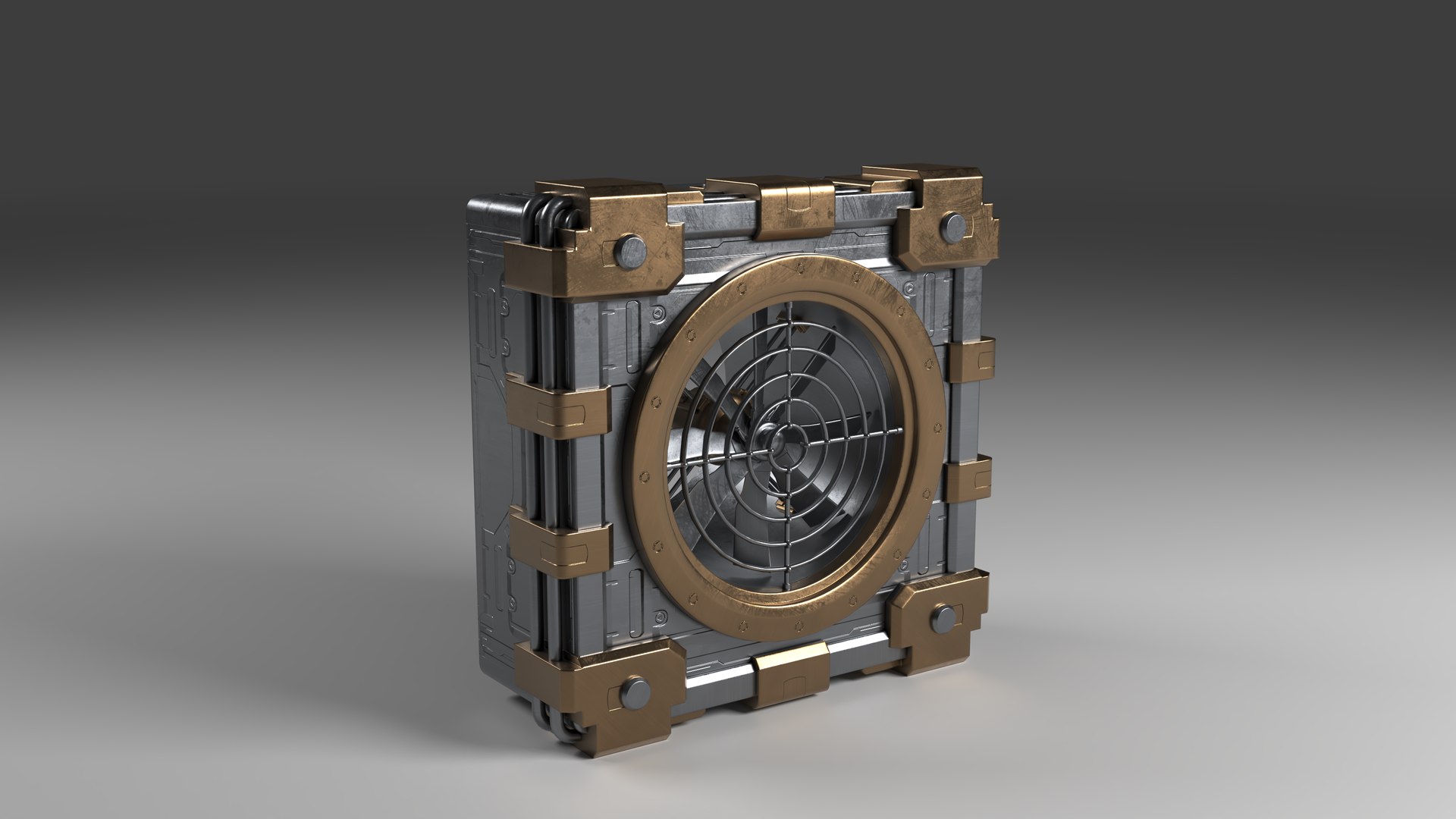 3D Sci-Fi Air Vent - TurboSquid 2299384