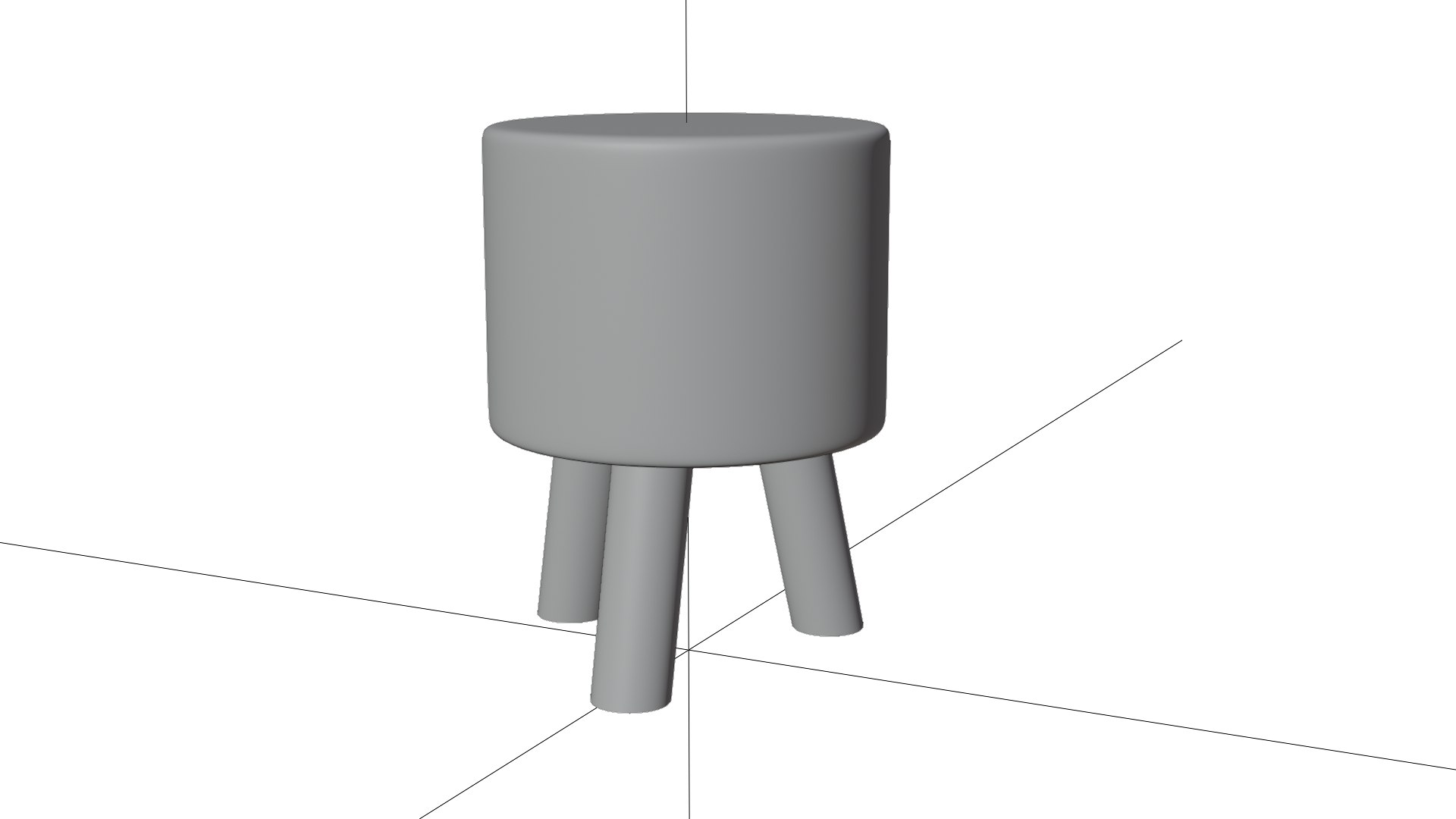 3D Pink corner stool - TurboSquid 1804325