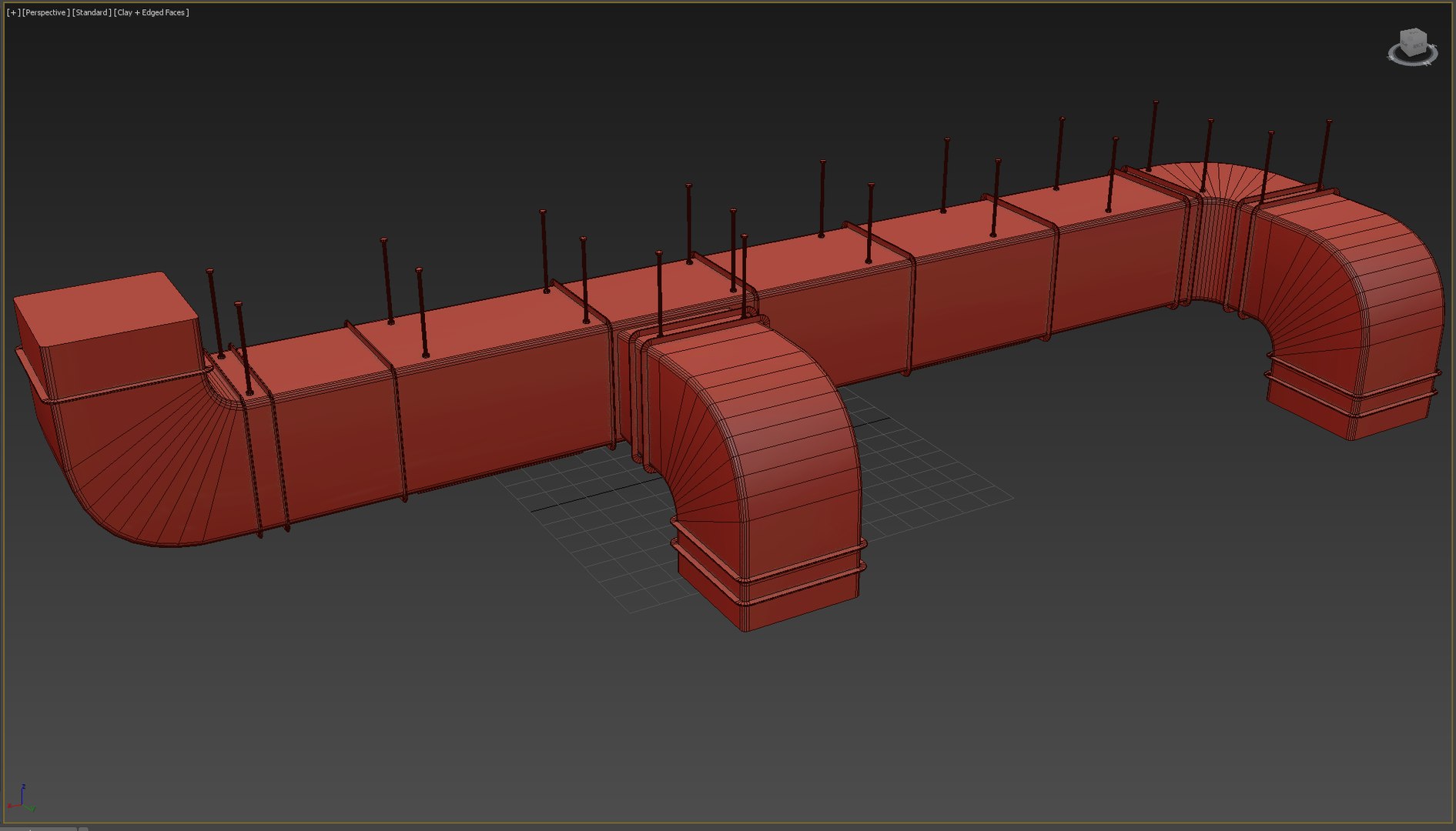 3D Air Conditioning Ducting - TurboSquid 1736201