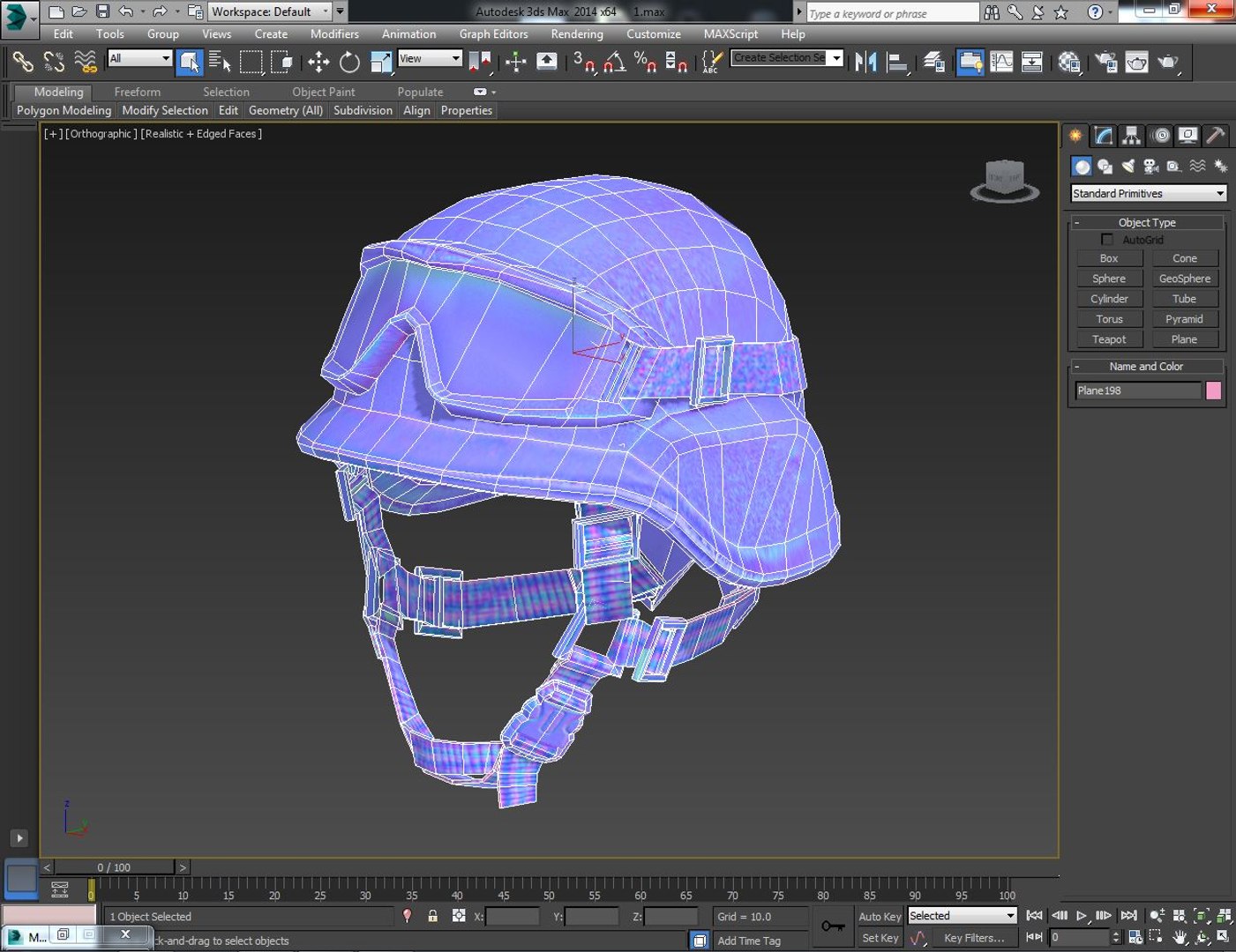 kevlar helmet soldier 3d model