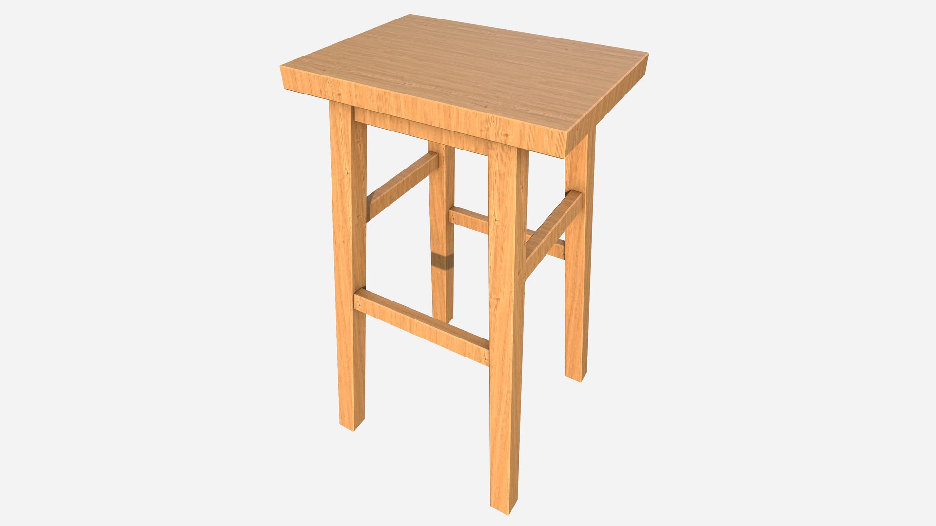 3D Model Stool 3 With PBR 4K 8K - TurboSquid 2037786