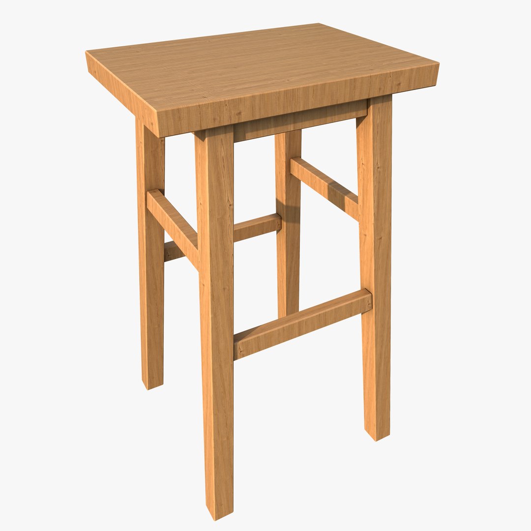 3D Model Stool 3 With PBR 4K 8K - TurboSquid 2037786