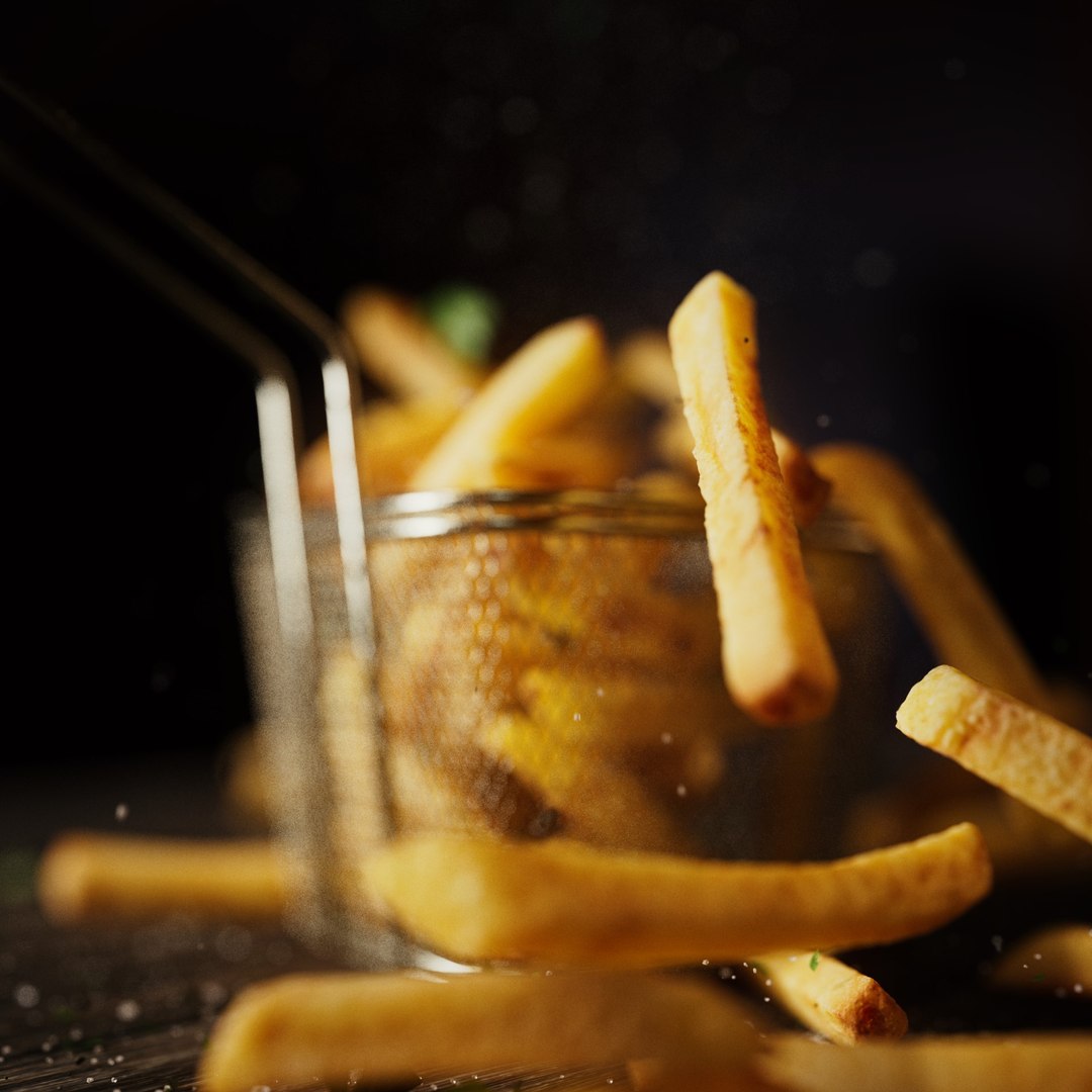 French Fries - 5 Variations 3D Model - TurboSquid 2213778