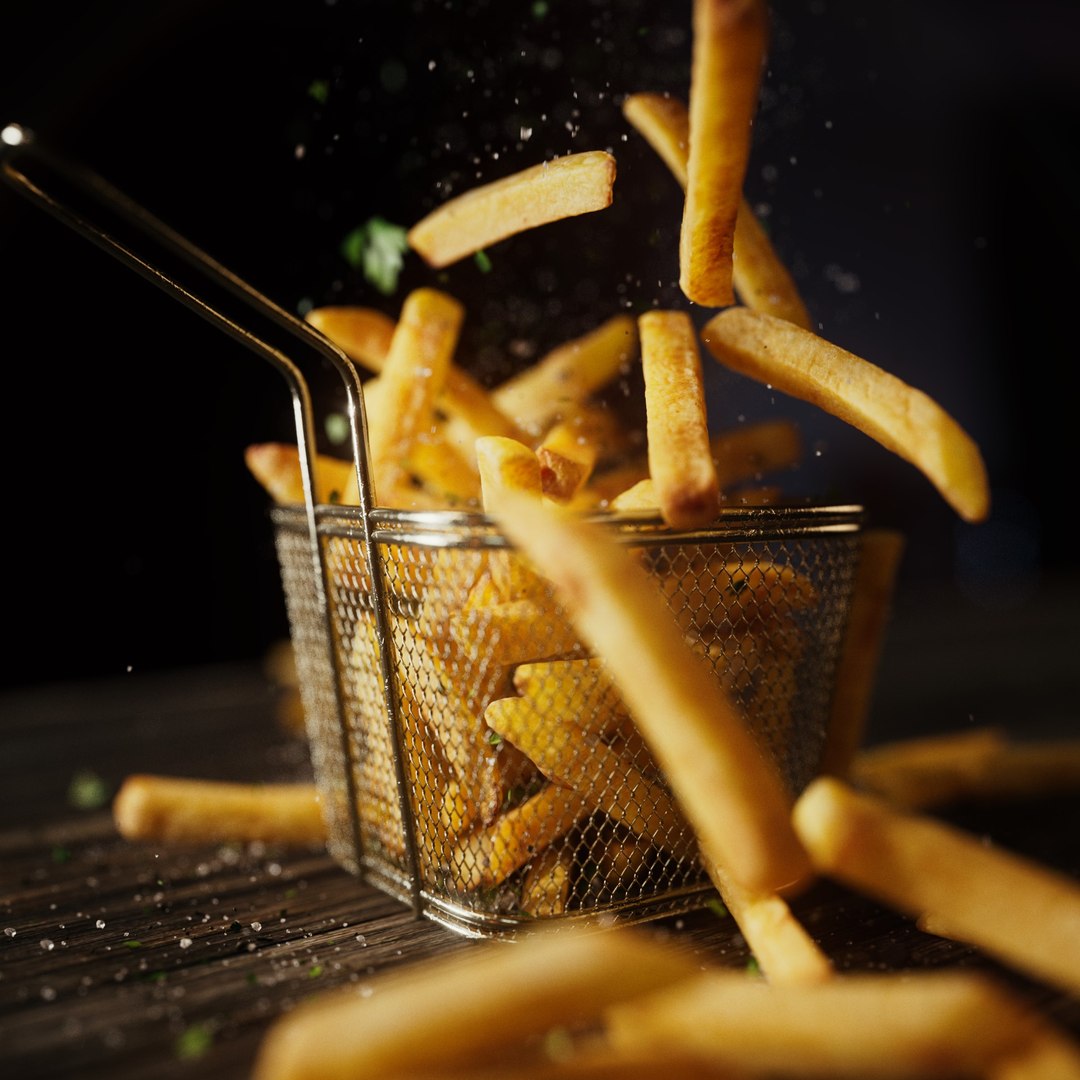 French Fries - 5 Variations 3D Model - TurboSquid 2213778