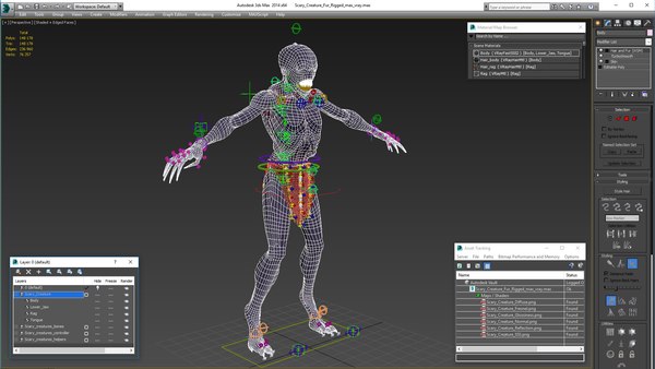 3D creature rigged monster fur - TurboSquid 1699106