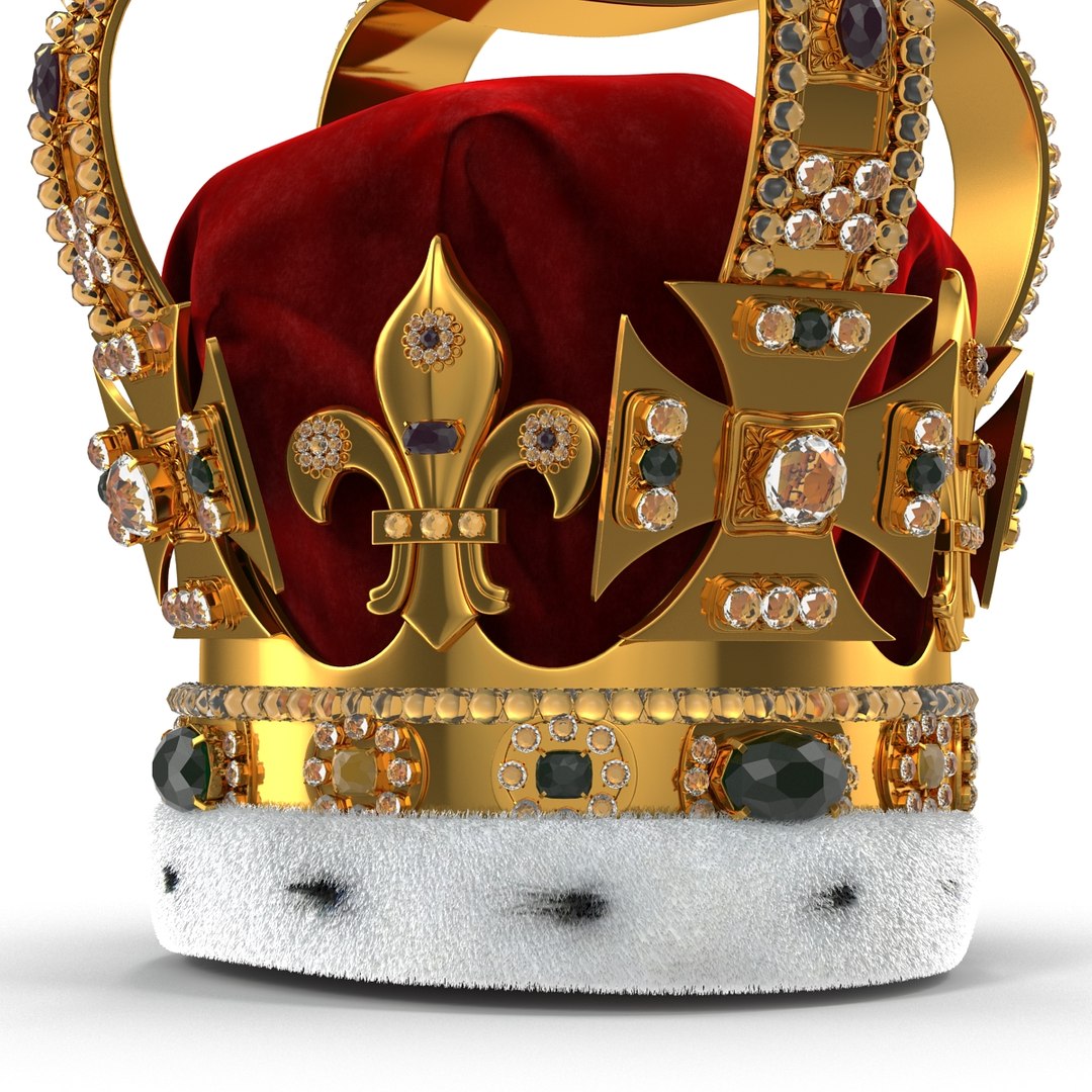 st edwards crown fur 3d max