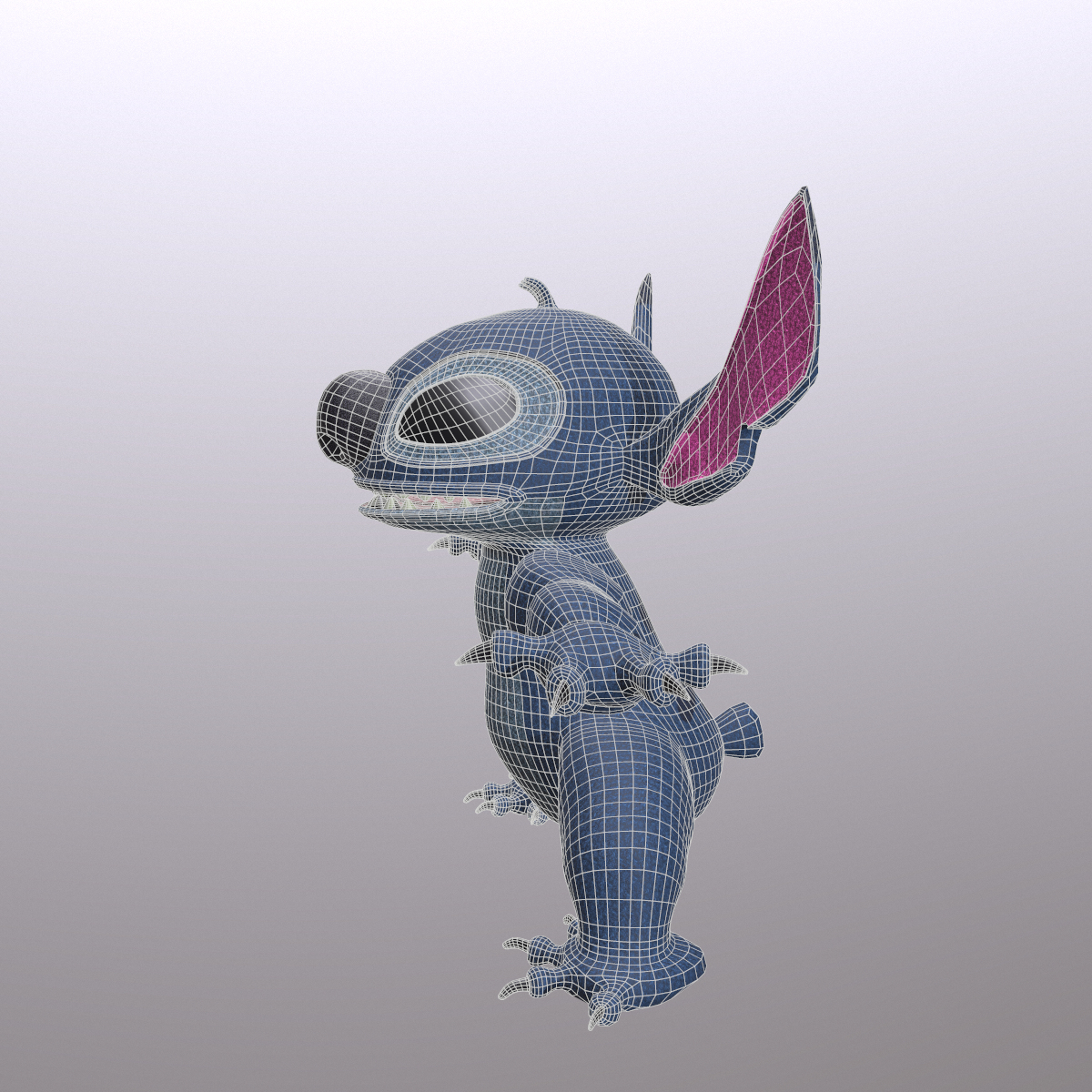 3D character alien stitch model - TurboSquid 1442274